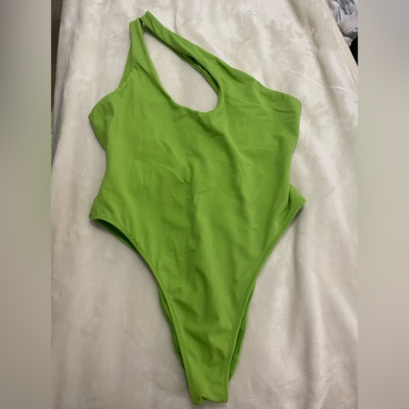 PacSun | Swim | Pacsun Green Asymmetrical Onepiece Swimsuit | Poshmark